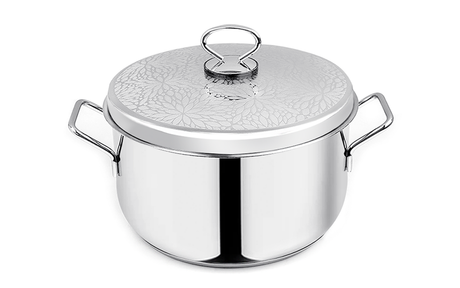 Pradeep Stainless Steel Sandwich Bottom Cookpot (SANO) with Design lid